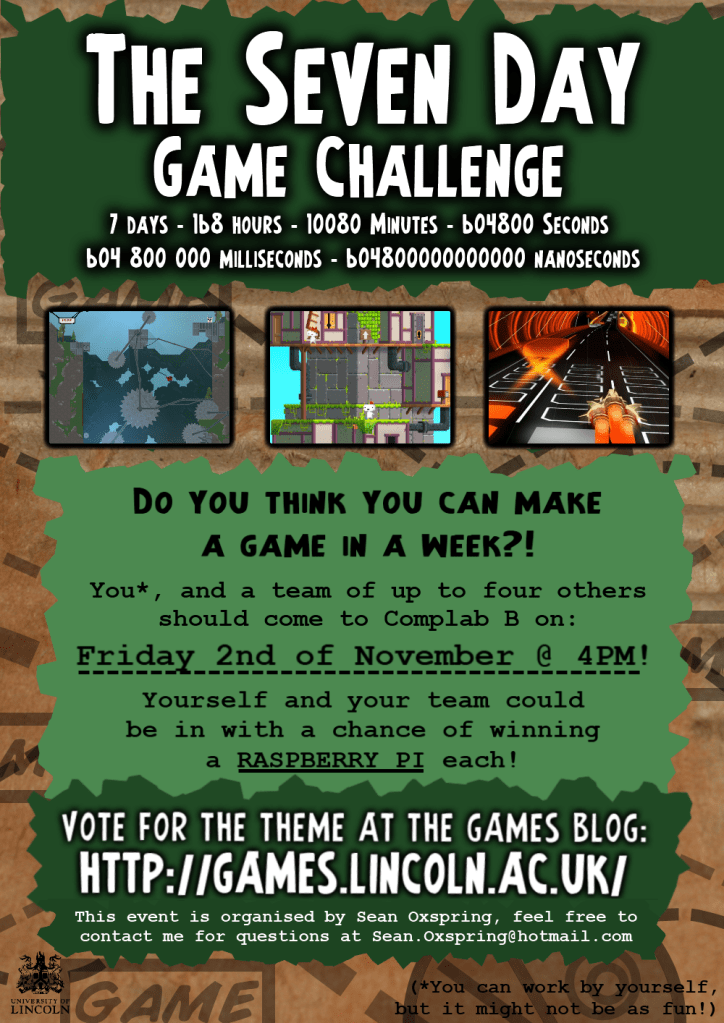 7 Day Game Challenge 2012 (#7DGC) Roundup – Sean Oxspring's Omniverse